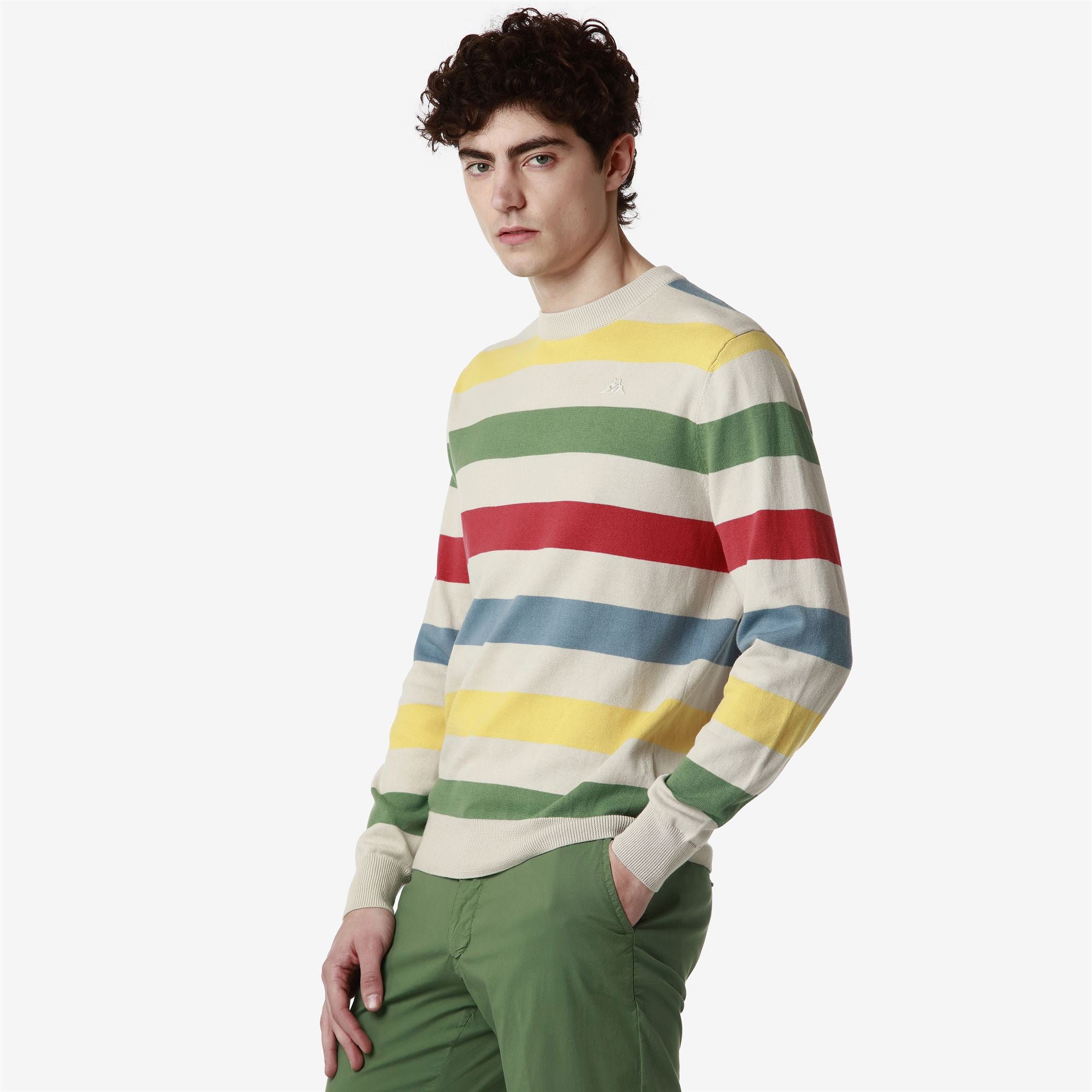 KNITWEAR Man ROMER Pull Over BEIGE MOONBEAM - GREEN OLIVINE - YELLOW ...